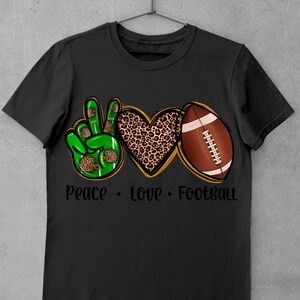 Peace Love Football Png Sublimation Design, Peace Love Football Png ...