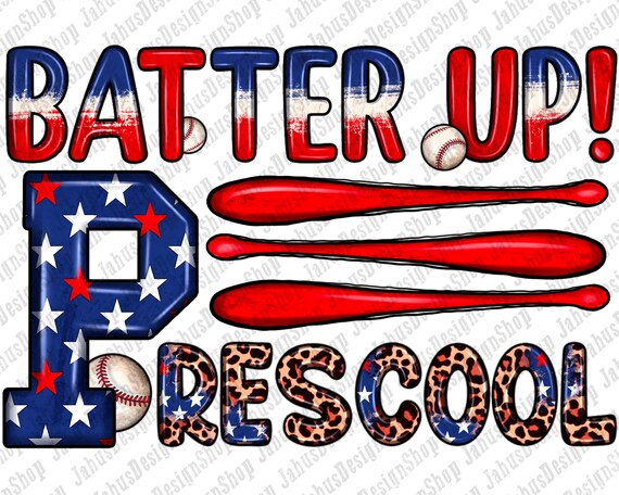 Batter up Preschool Png Sublimation Design School Png - Etsy