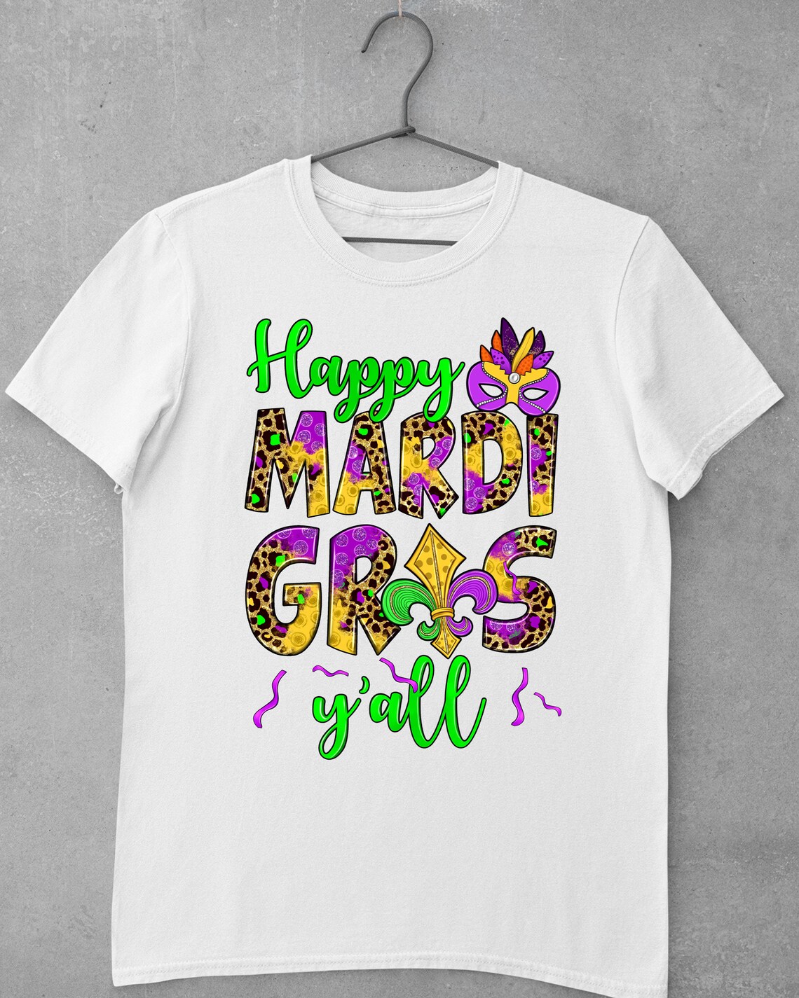 Happy Mardi Gras Y'all Png Sublimation Design Mardi Gras | Etsy