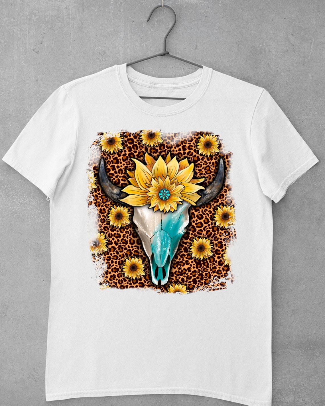 Western Bull Skull Sublimation Design Leopard Bull Skull - Etsy Canada
