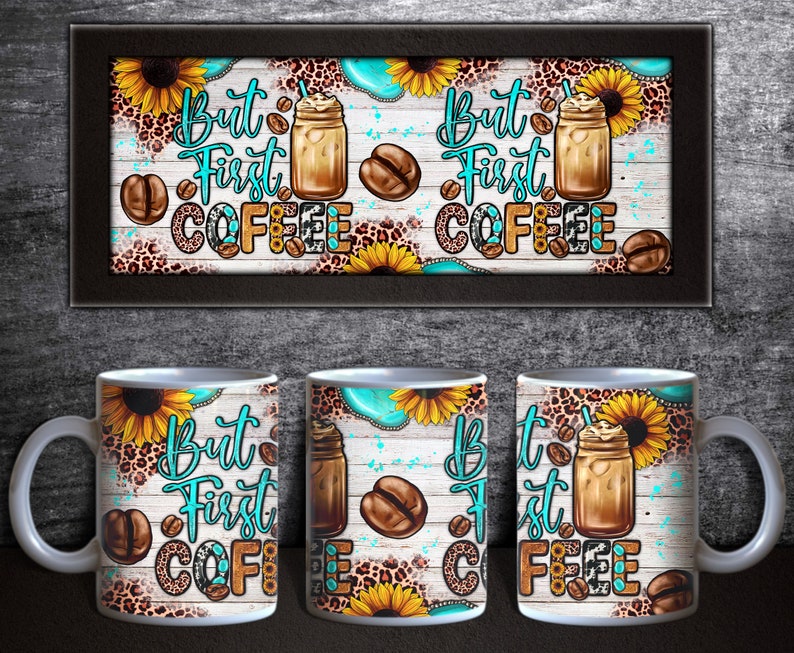 But First Coffee Mug Png Sublimation Design Coffee Mug Png - Etsy