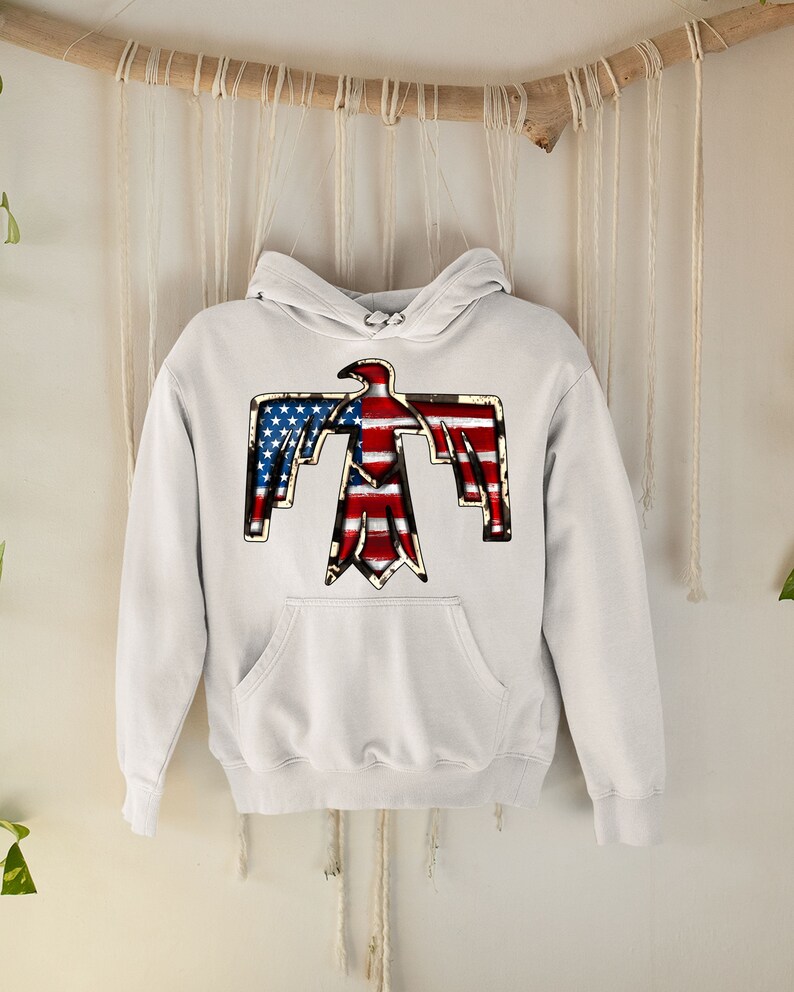 Thunderbird Usa Flag Withcowhide Pngthunderbir With Cowhide - Etsy