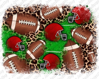 American Football Leopard Distressed Background Png, American Football ...