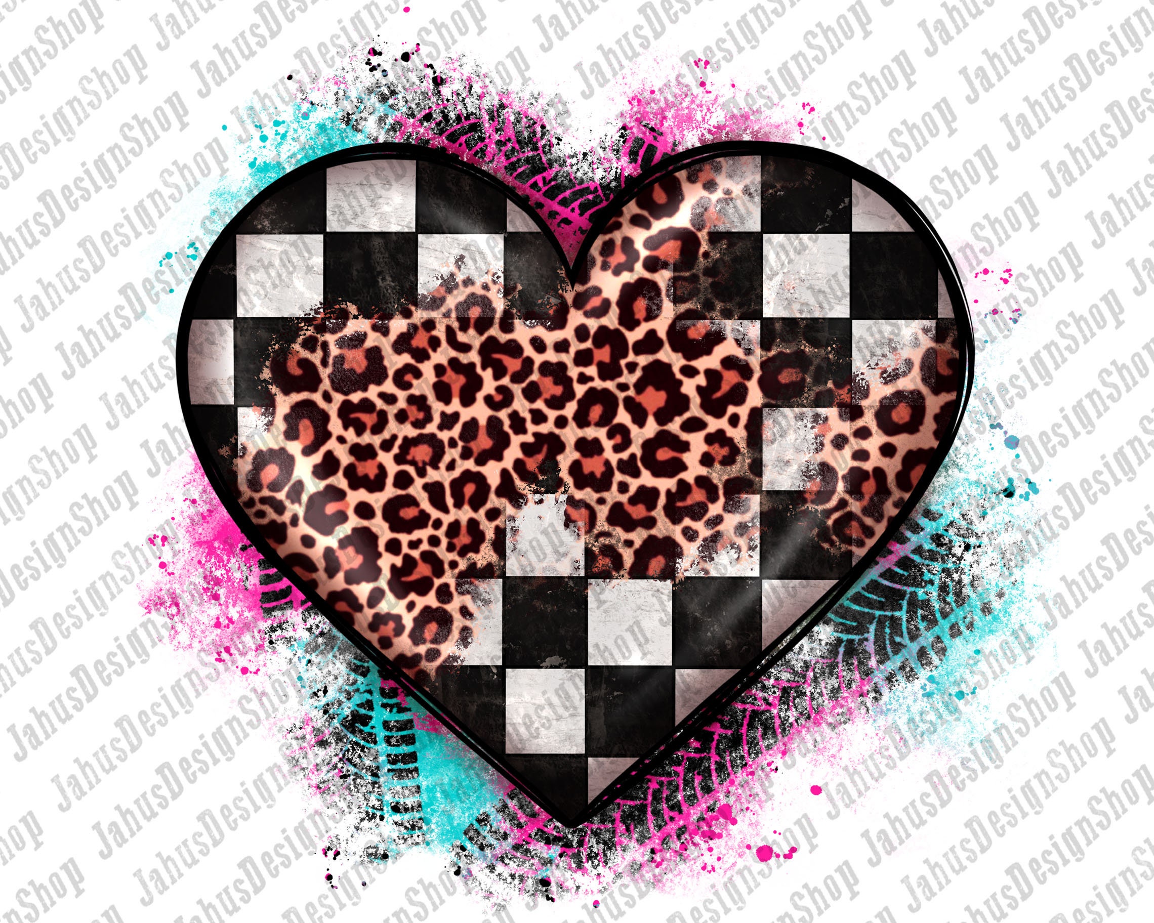 Westen Race Heart Png Sublimation Designcheckered Race - Etsy