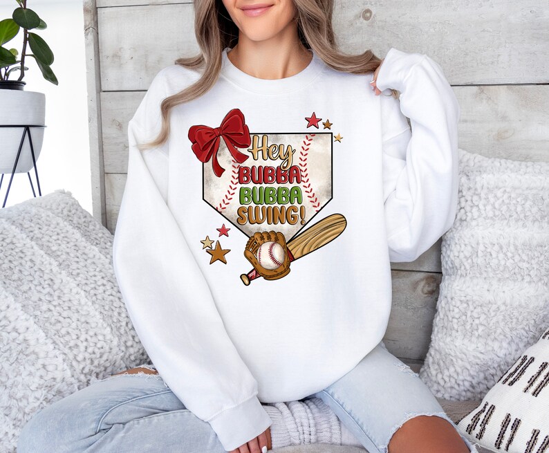 Hey Bubba Bubba Swing Png Sublimation Design Download, Baseball Png ...