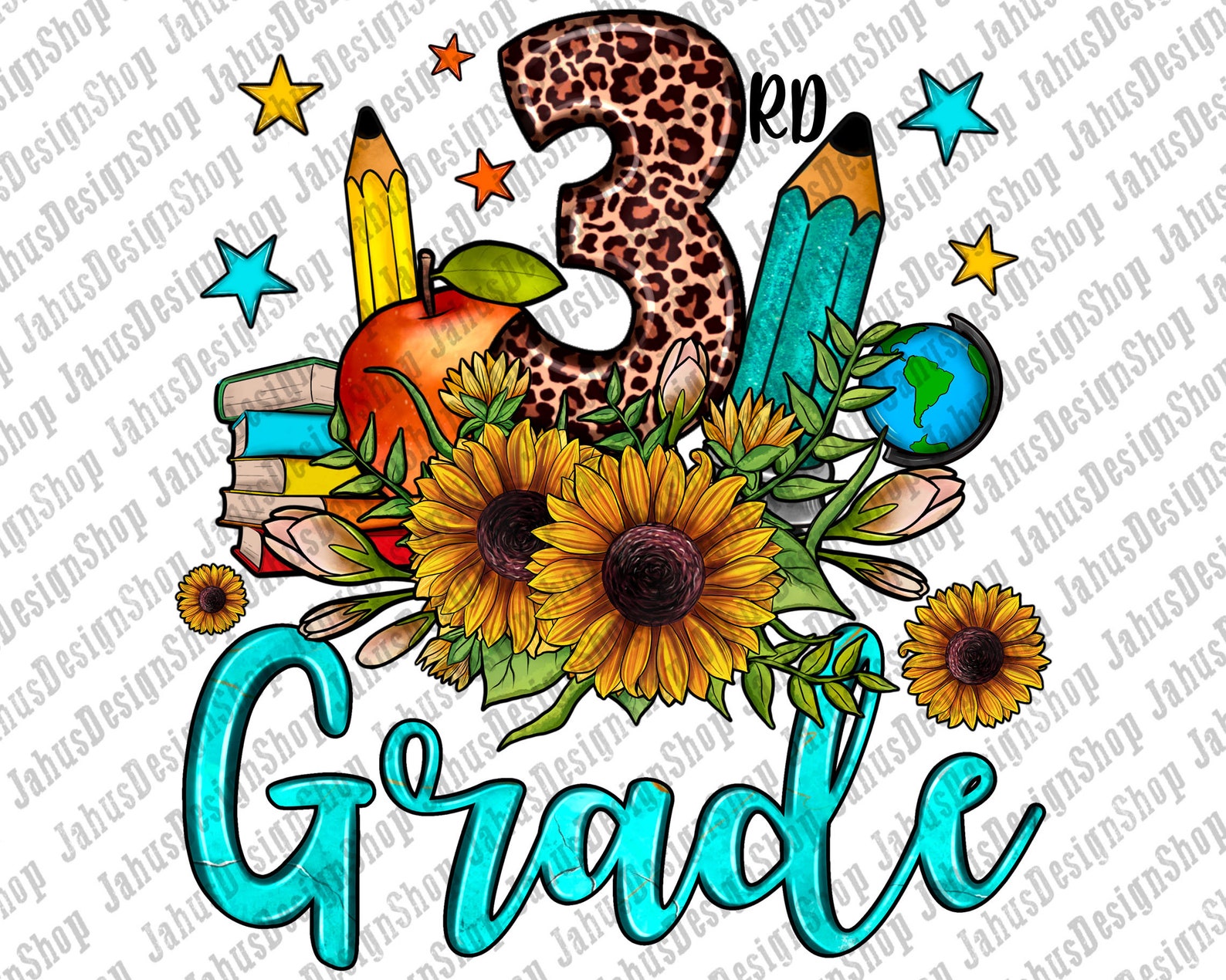 3rd Grade Png Sublimation Design School Png Third Grade Png - Etsy