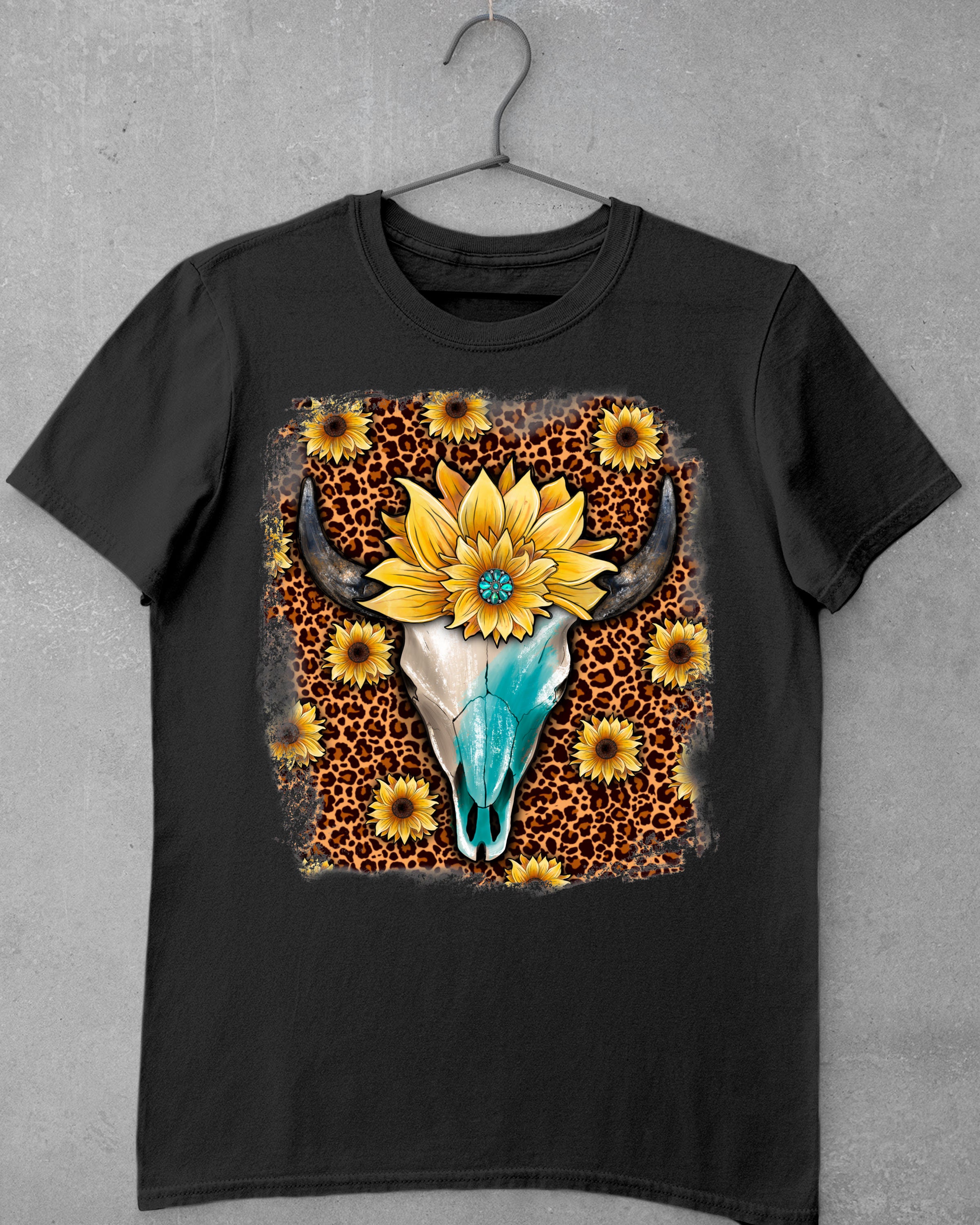 Western Bull Skull Sublimation Design Leopard Bull Skull - Etsy Canada