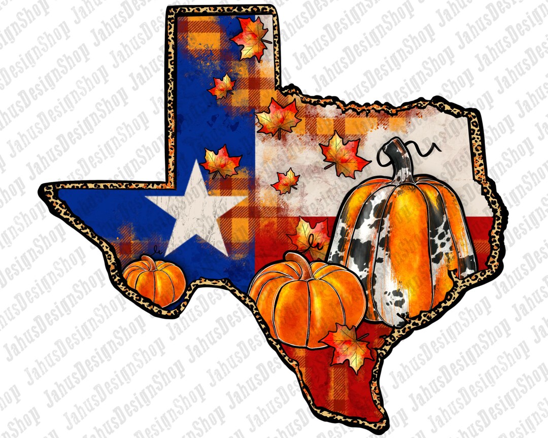 Fall Texas Map Png Sublimation Design, Western Fall Png, Texas Map Png ...