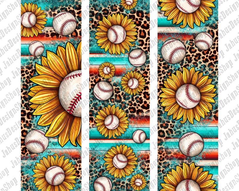 Baseball Sunflower Pen Wrap Png Sublimation Design Western - Etsy