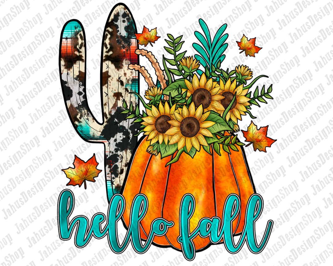 Hello Fall Png Sublimation Design, Hello Fall Png, Fall Png, Autumn Png ...