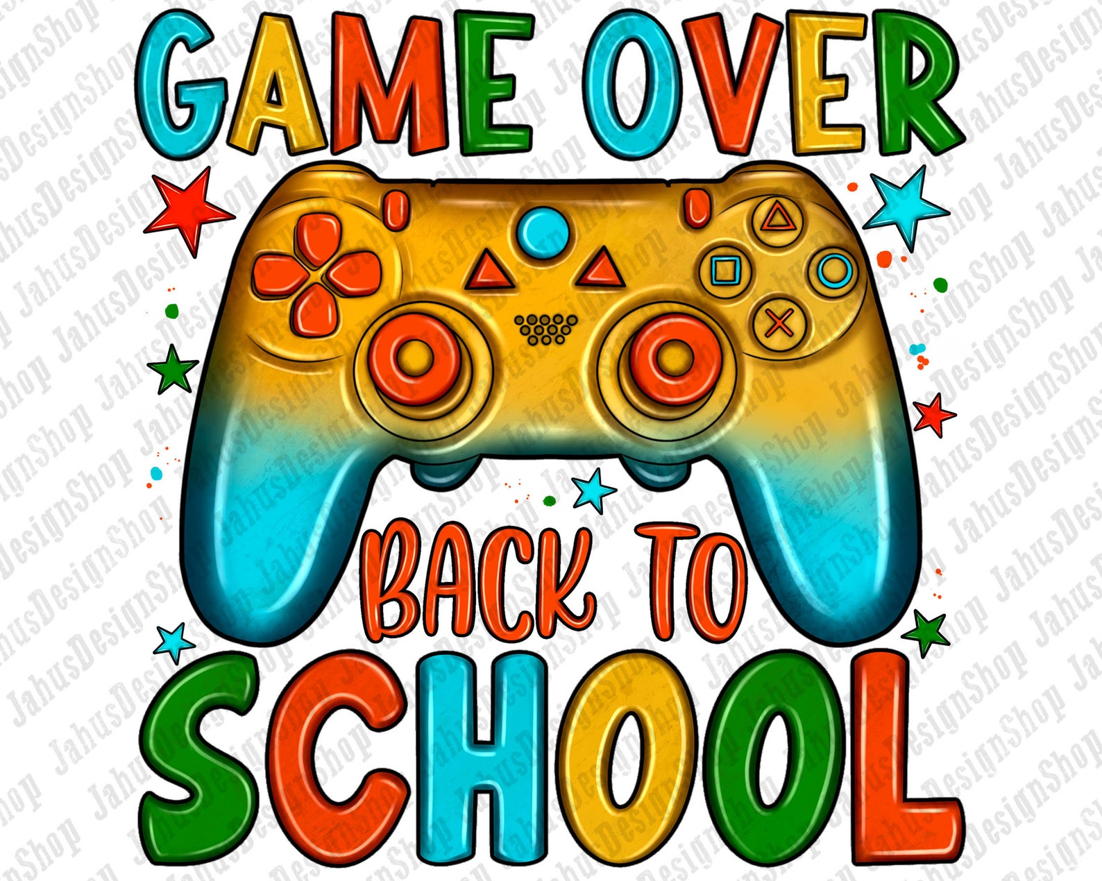 Game Over Back to School Png Sublimation Design, School Png, Back to ...