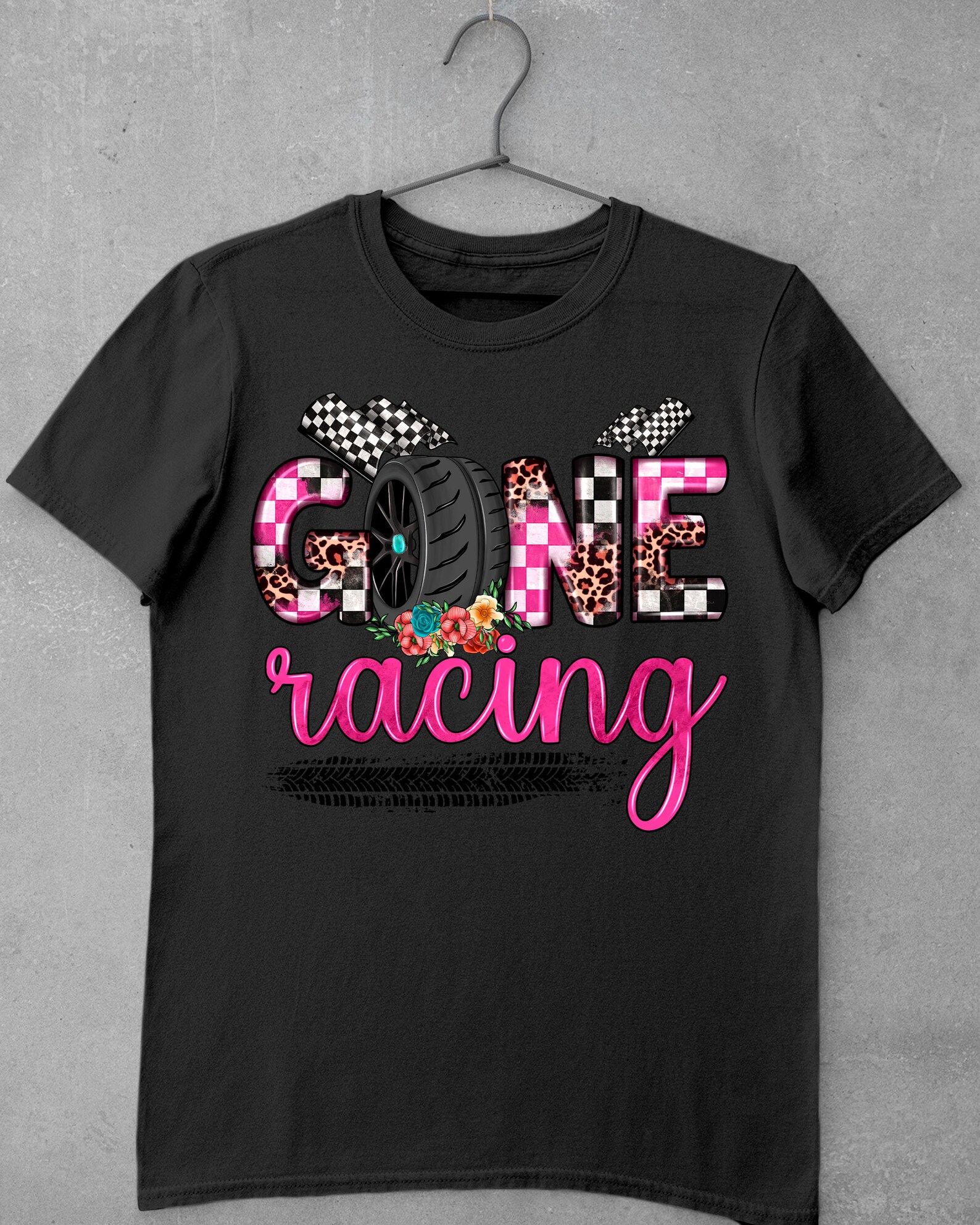 Western Gone Racing Png Sublimation Design Checkered Race - Etsy