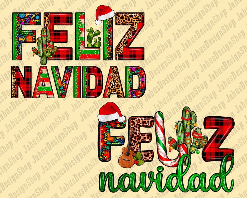 Mexican Christmas Bundle 15 Png Designs Merry Christmas - Etsy