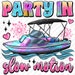 Party in Slow Motion Png Sublimation Design Download, Boat Png, Lake ...