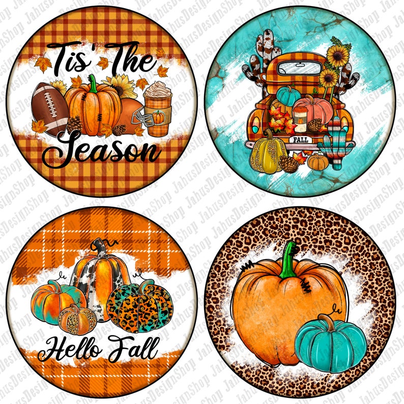 Fall Car Coaster Png Sublimation Design Bundle, Fall Car Coaster Png ...