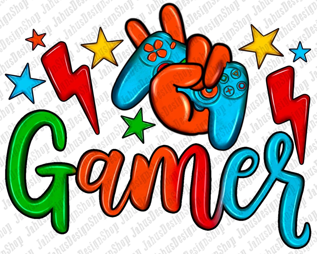 Gamer Png Sublimation Design, Gaming Contoller Png, Game Over Png ...