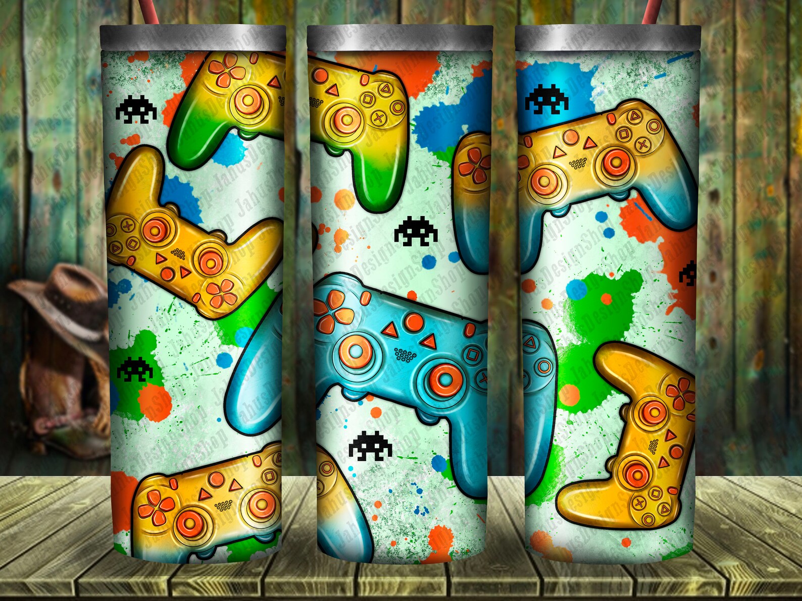 Gaming Controller Tumbler Png Sublimation Design Gaming - Etsy