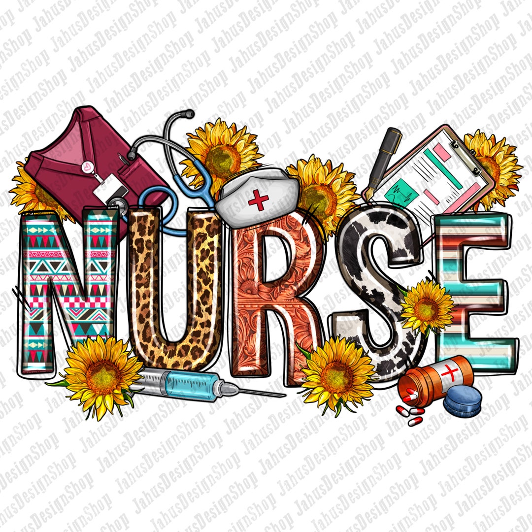 Nurse Sunflowers Western Png Sublimation Design Download, Nurse Png ...
