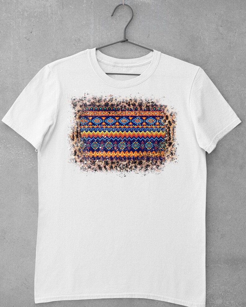 Leopard Aztec Background PNG Western Aztec PNG Leopard | Etsy