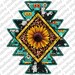 Western Aztec Leopard Sunflower Png Sublimation Design, Western Png ...