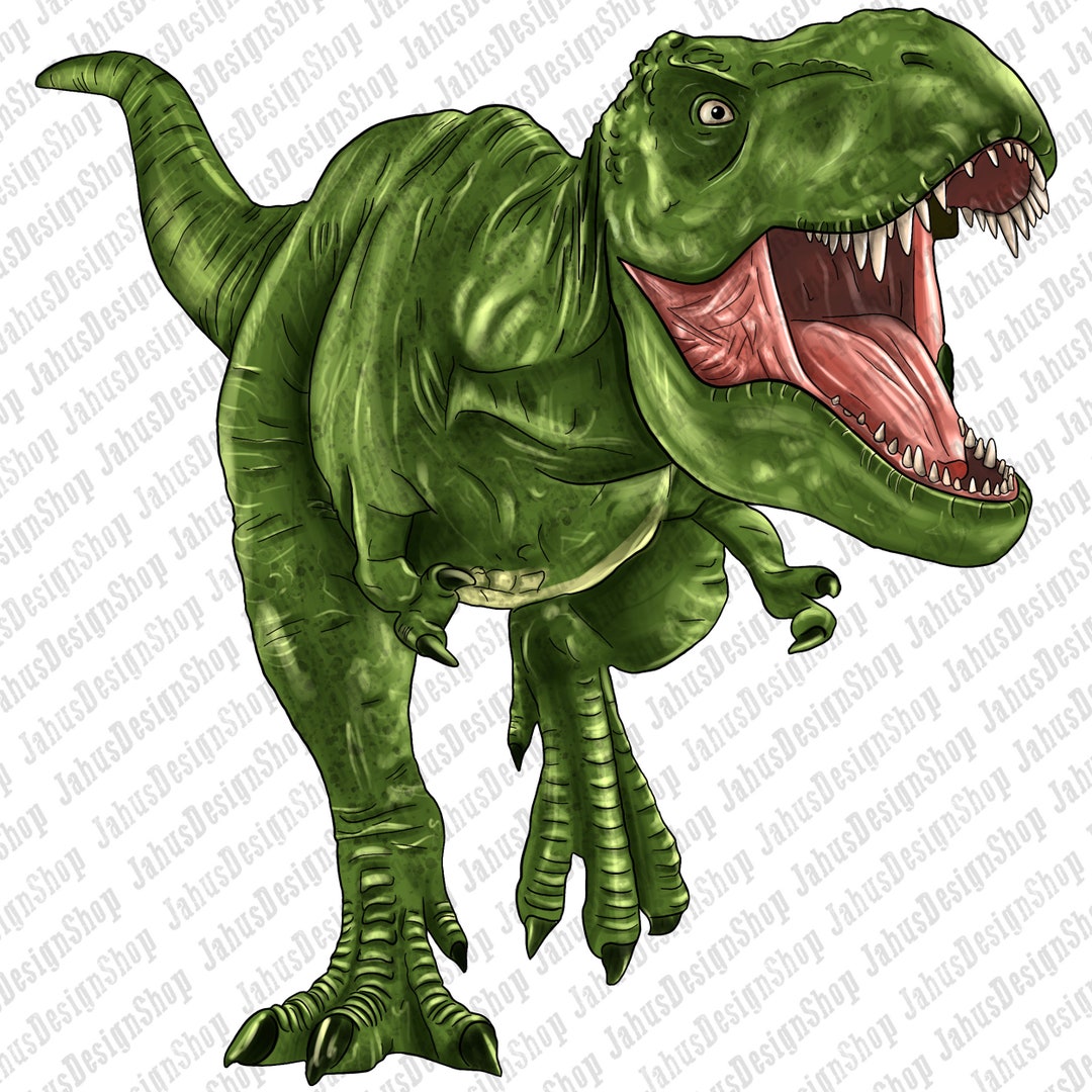 T-rex Png Sublimation Design Download, Hand Drawn T-rex Png, Dinosaur ...