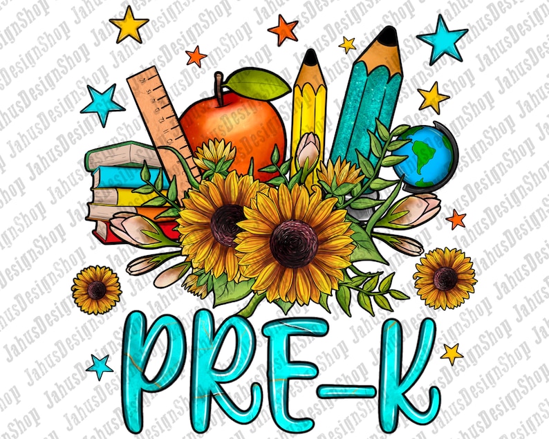 Pre-k Png Sublimation Design Pre-k Png Western Grade Png - Etsy