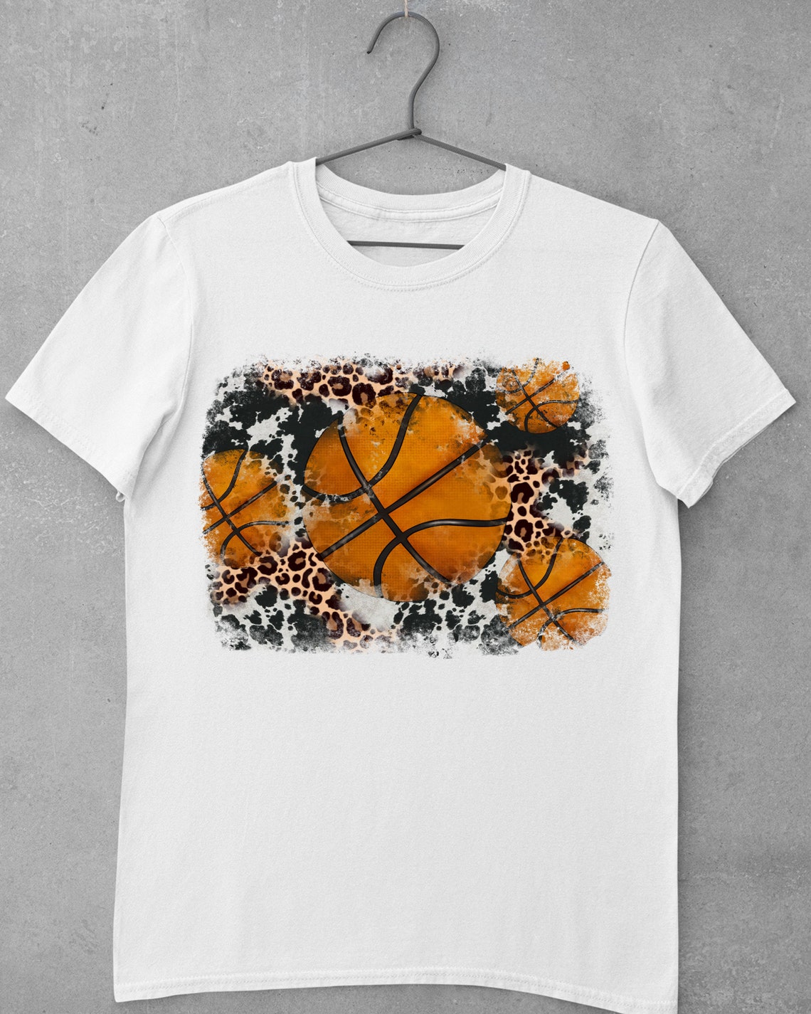 Basketball Leopard Distressed Background Png Design, Basketball ...