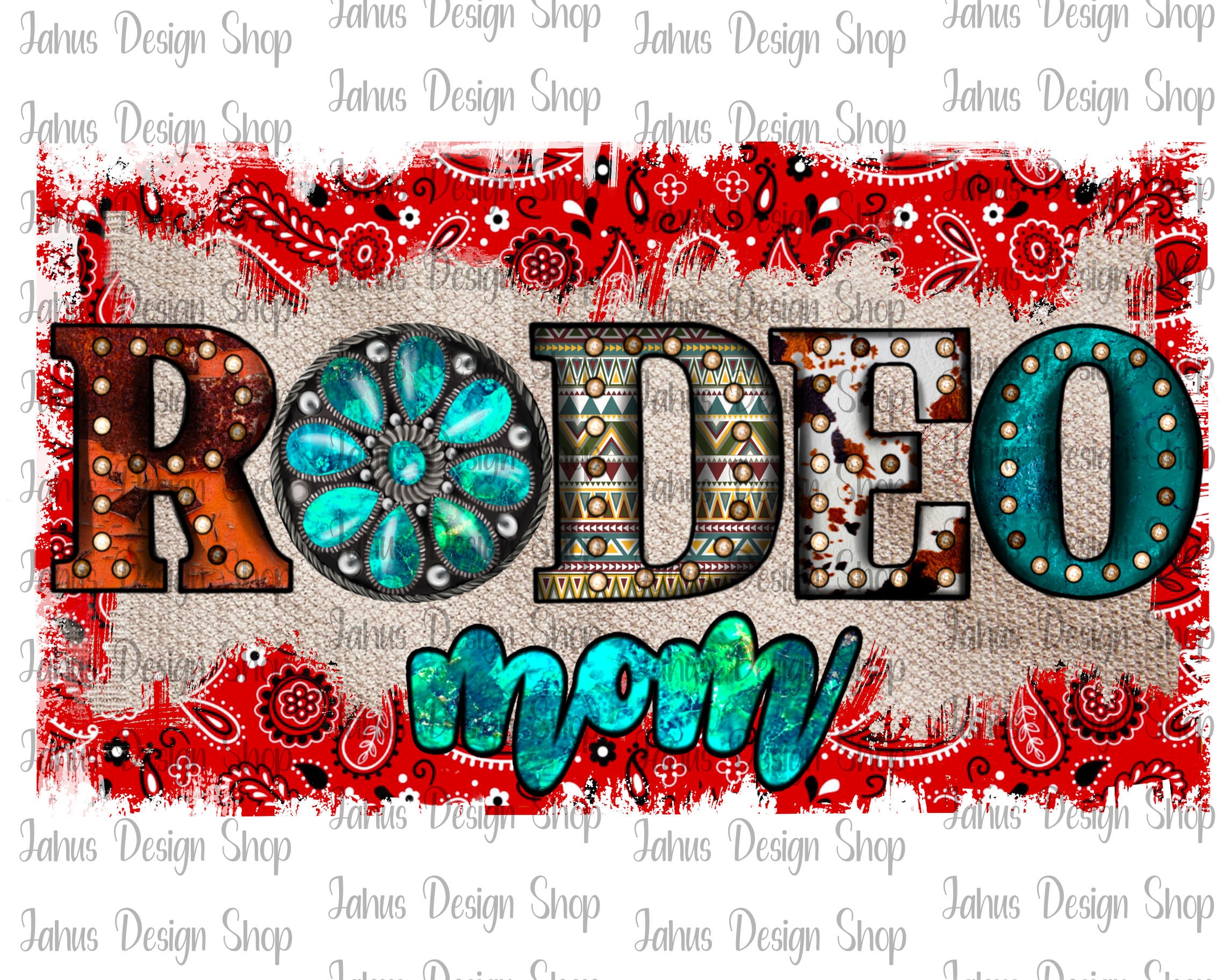 Western Gemstone Rodeo Mom PNG Sublimation Design Rodeo Mom - Etsy