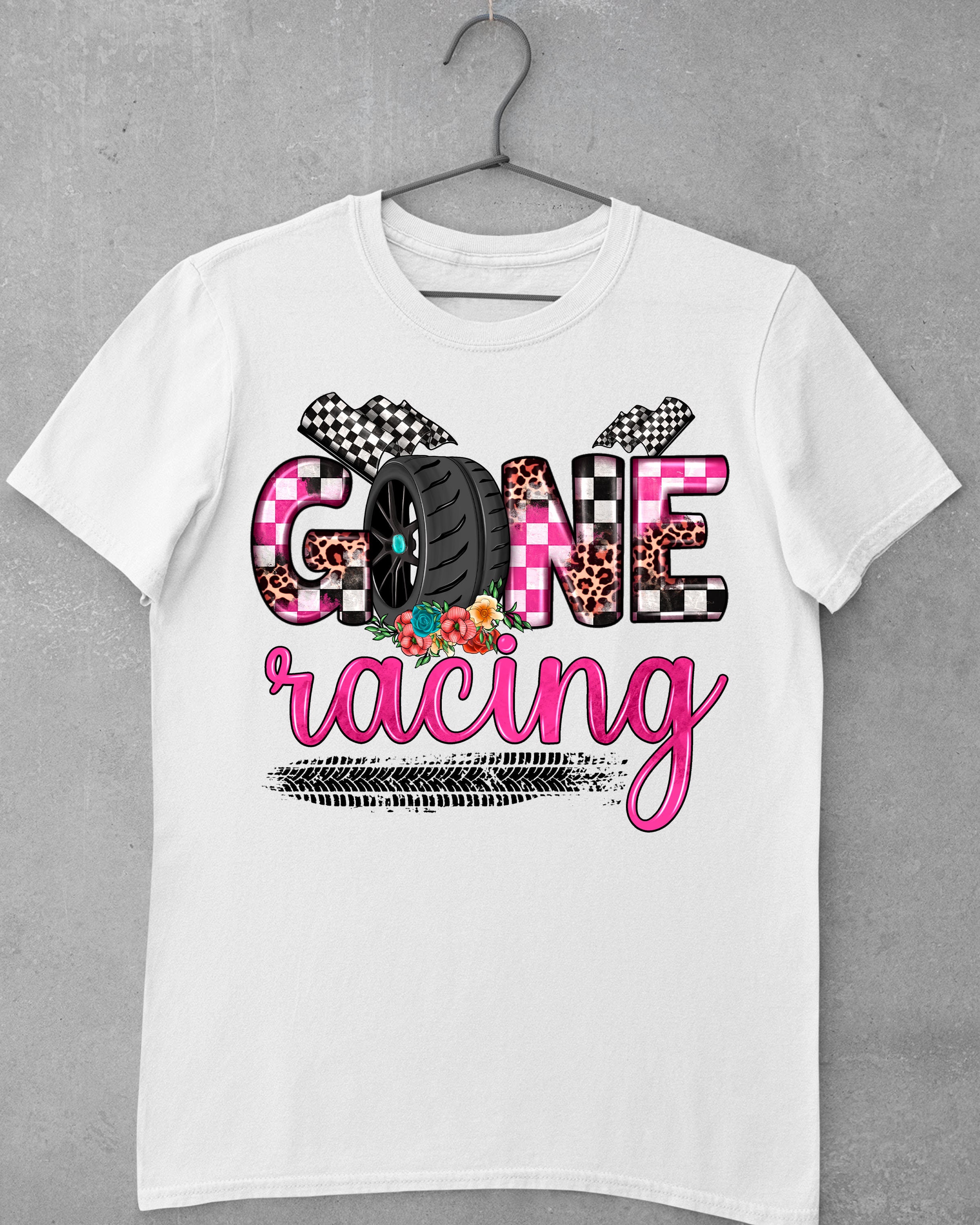 Western Gone Racing Png Sublimation Design Checkered Race - Etsy