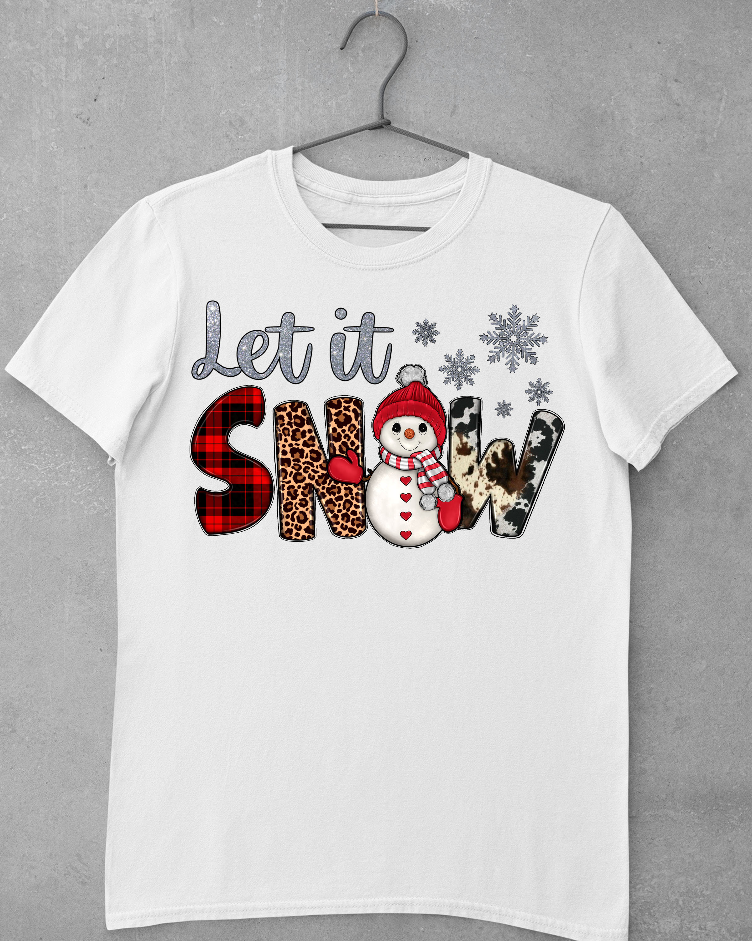 Let It Snow Snowman Png Sublimation Design, Let It Snow Png, Western ...