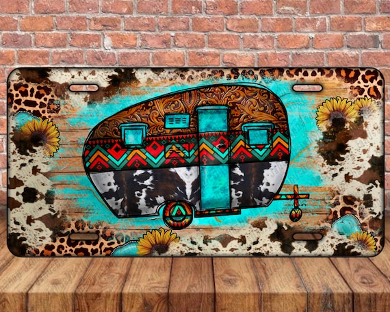 Caravan License Plate PNG Sublimation Design Camping License - Etsy