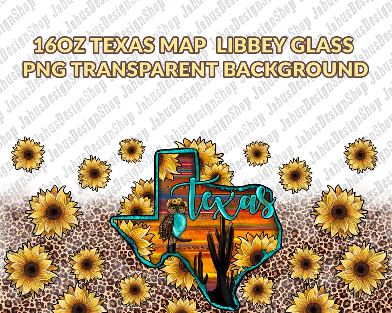 Texas Map Frosted Libbey Glass Png Sublimation Design - Etsy