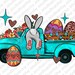 Easter Bunny Truck Png Sublimation Design Easter Sublimation - Etsy