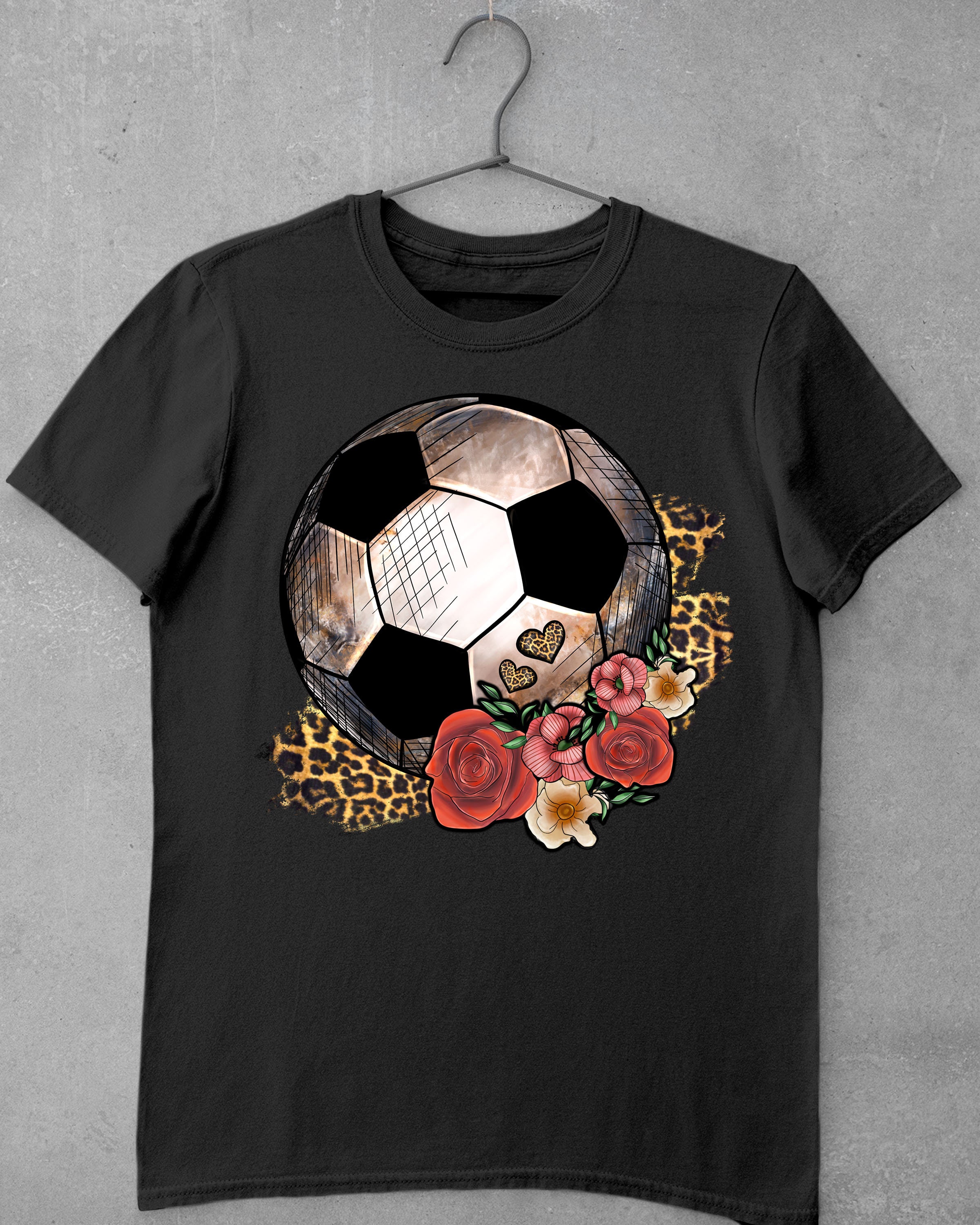 Floral Soccer Ball PNG Leopard Soccer Ball PNG Love | Etsy