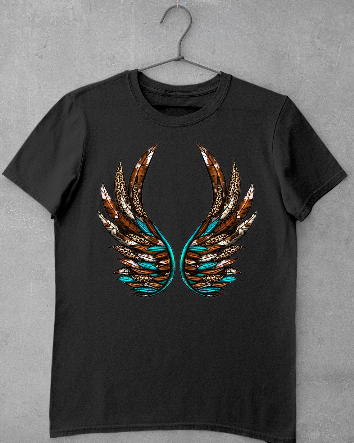 Western Angel Wings PNG, Western Pattern, Leopard PNG, Cowhide Pattern ...