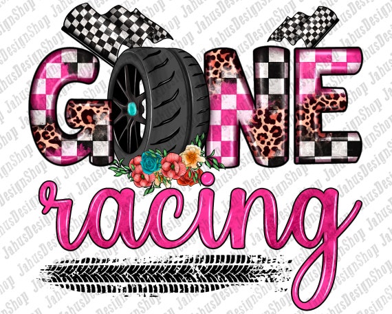 Western Gone Racing Png Sublimation Design Checkered Race - Etsy