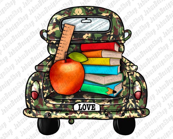 Farm Truck Back to School Pngfarm Truck Pngschool Png Back - Etsy