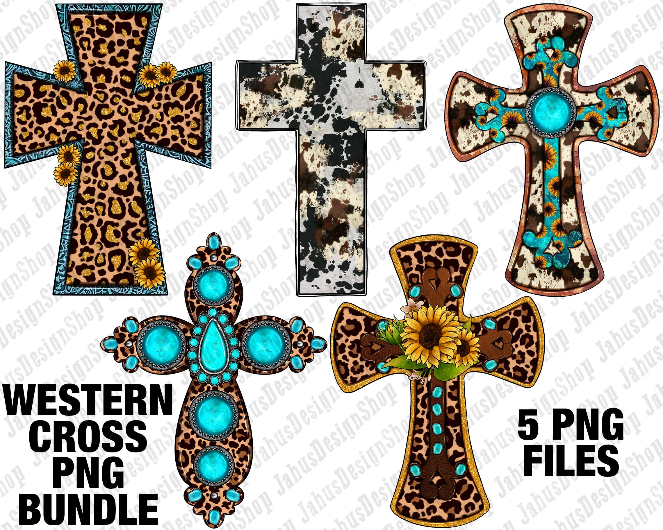 Western Cross Png Bundle Sublimation Design,western Cross Png, Cross ...