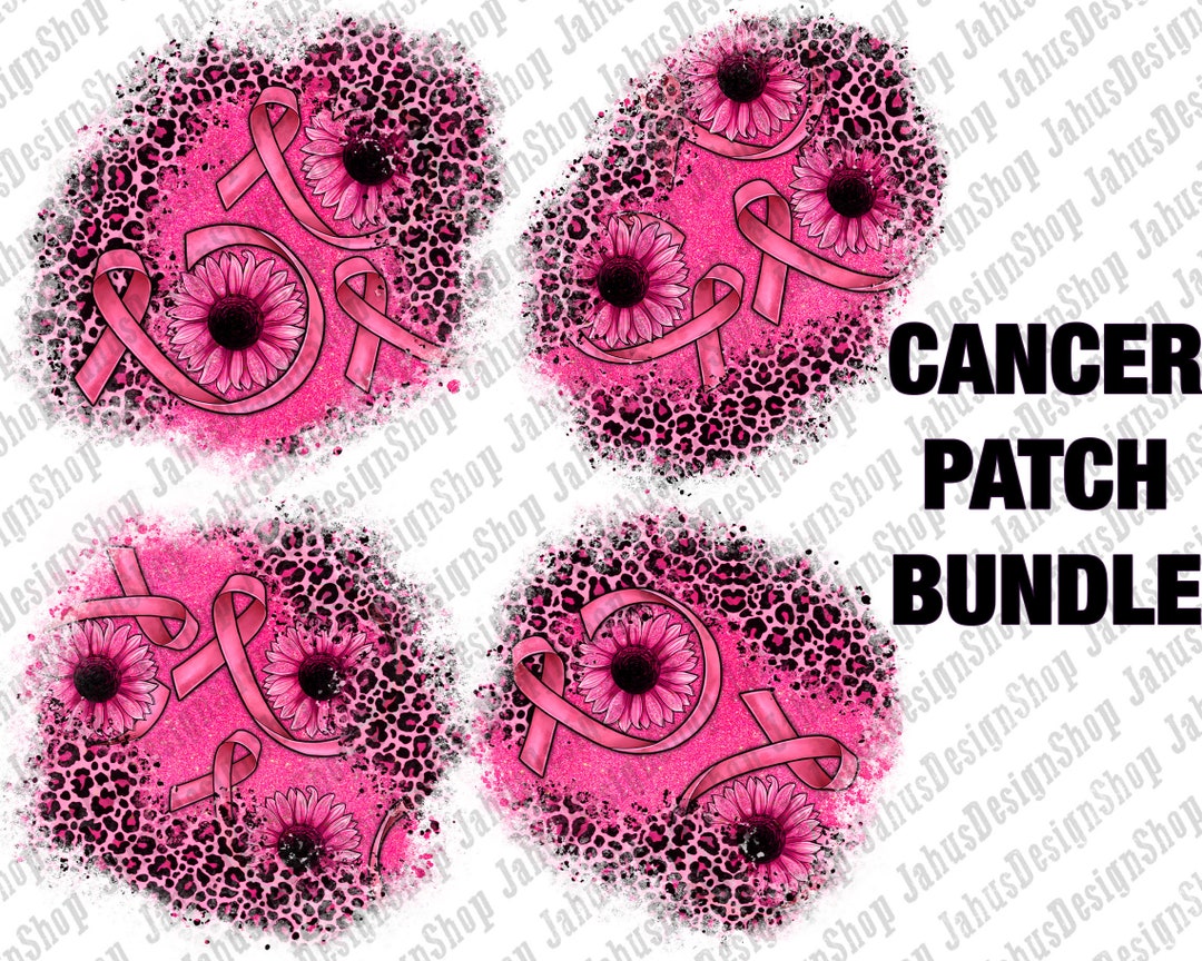 Western Breast Cancer Patch Bundle Design, Leopard Cancer Png, Cancer ...