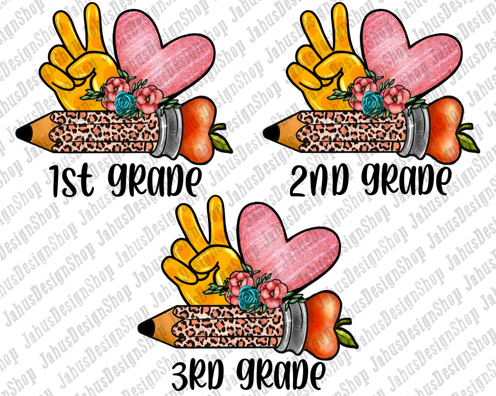 Peace Love Back to School Png Design Bundle Back to School - Etsy