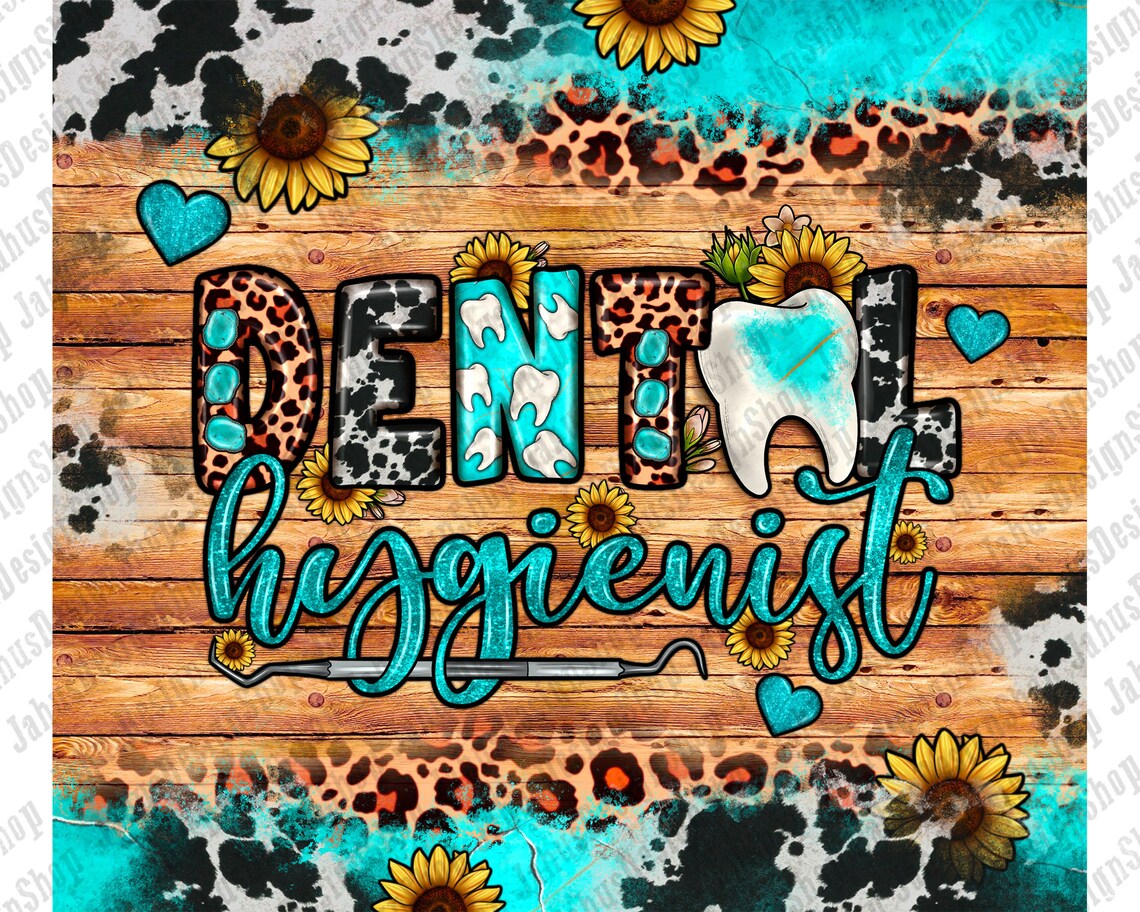 Western Dental Hygienist Tumbler Png Sublimation Design, 20oz Skinny ...