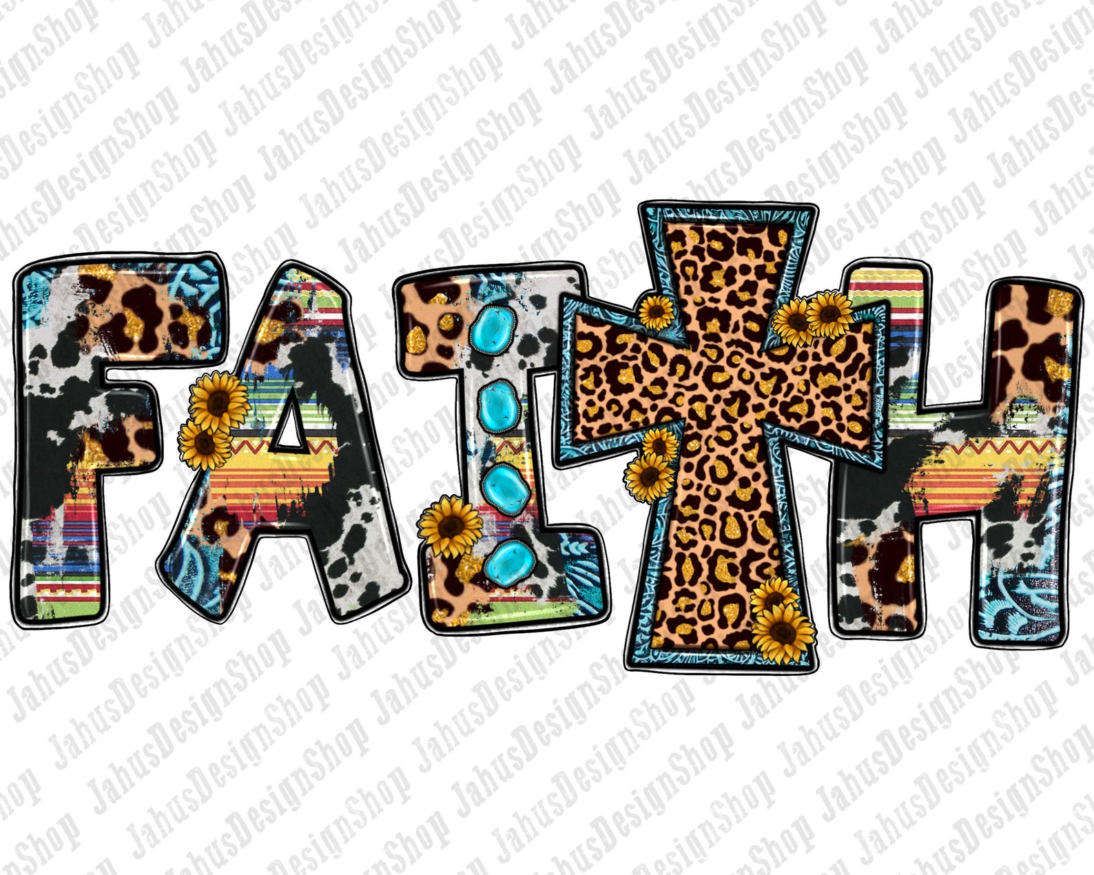 Western Faith Png Sublimation Design, Western Faith Png, Cross Png ...