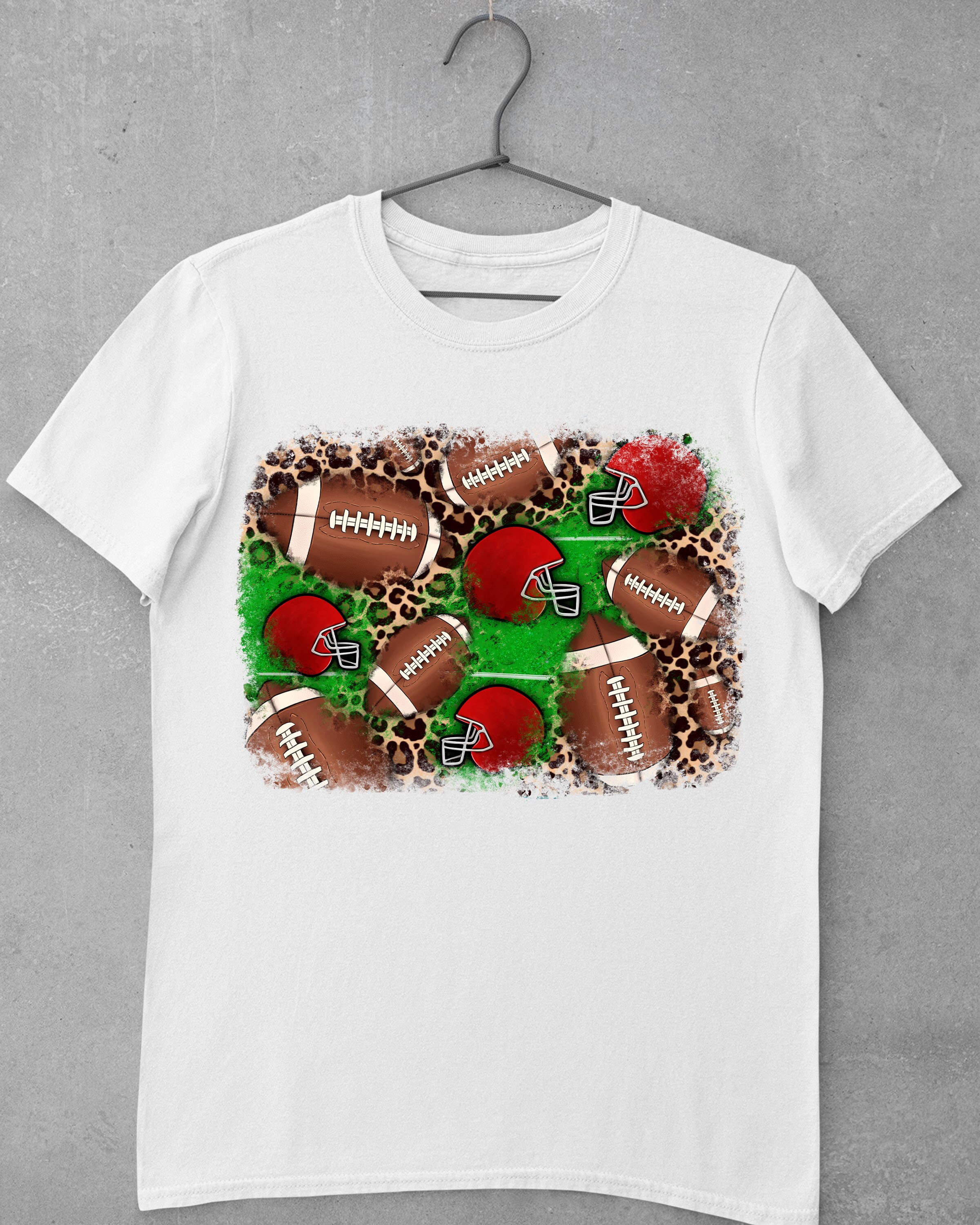 American Football Field Leopard Distressed Background Design | Etsy