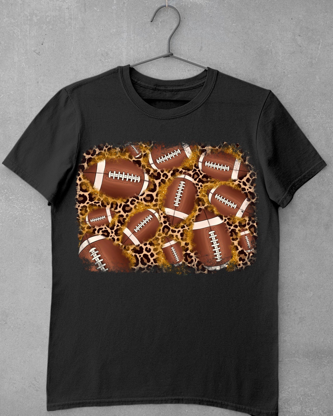 American Football Leopard Distressed Background Design, American ...