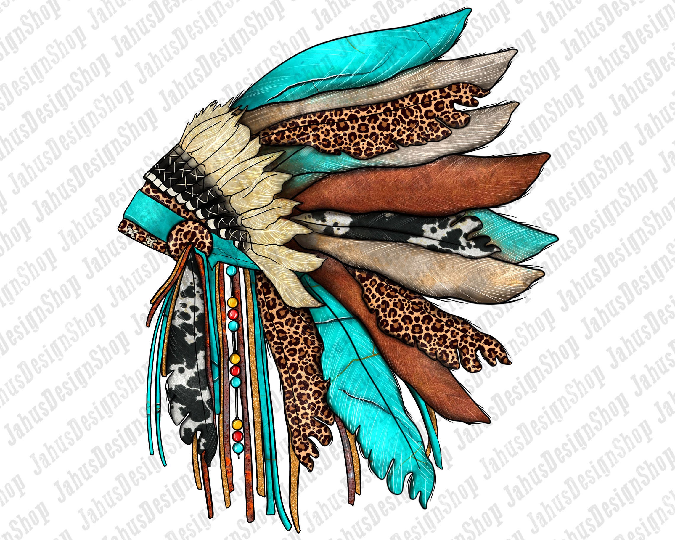 Indian Feather Headdress Clipart