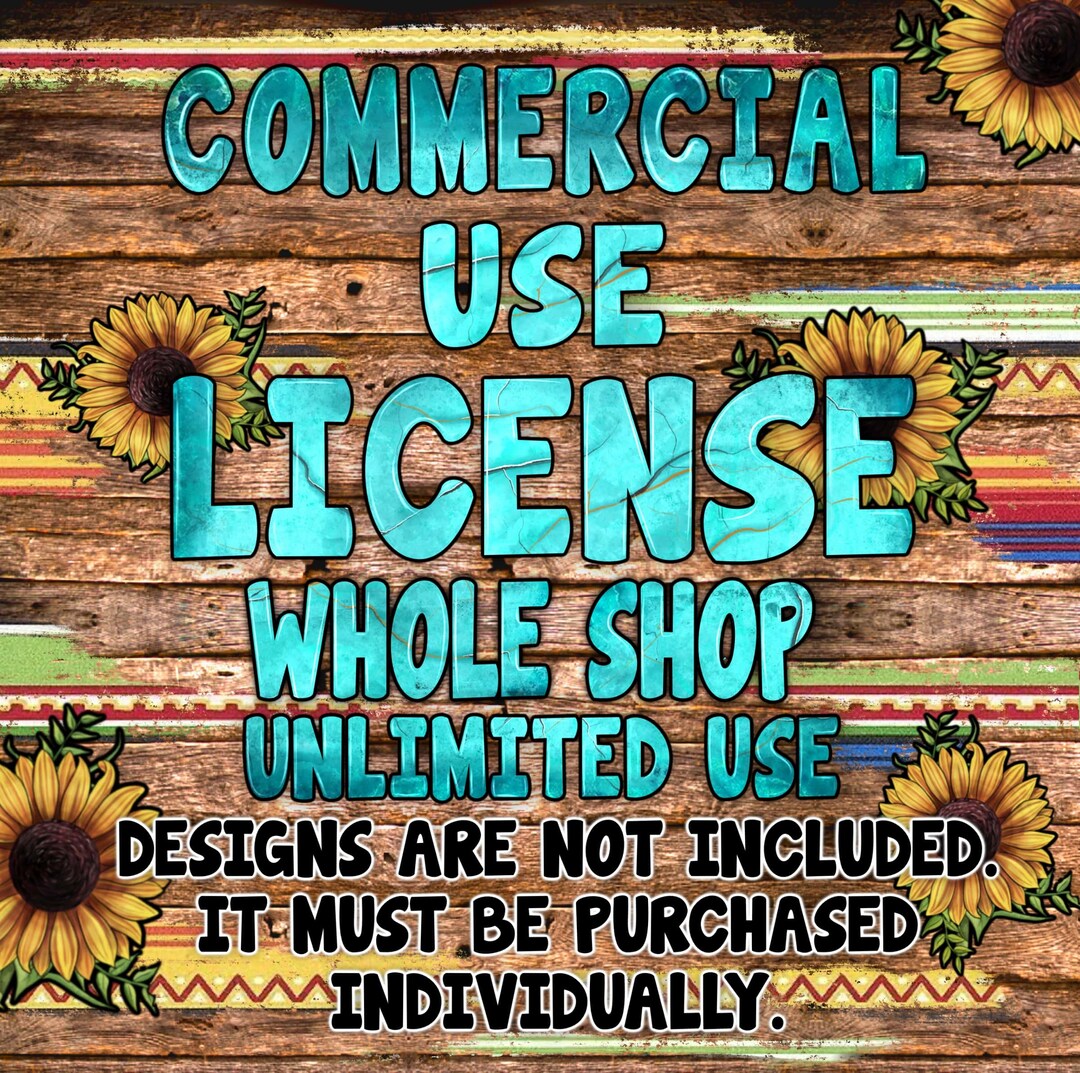 Whole Shop Designs Commercial Use License / Commercial Use License for ...