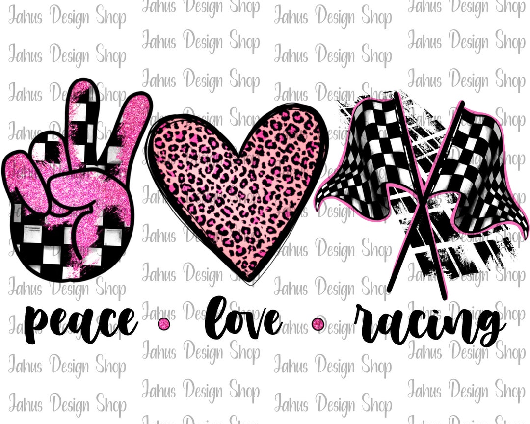 Peace Love Racing Png, Sublimate Design Downloads, Racing Flag Png ...