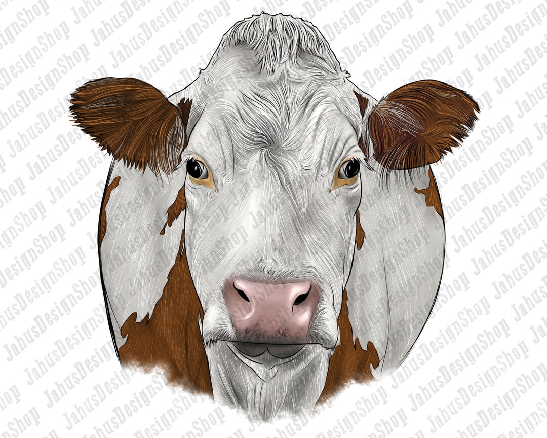 Leopard Simmental Cattle Sublimation Design Png,simmental Cow Png,hand ...