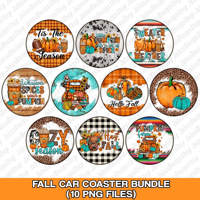 Fall Coasters - Etsy