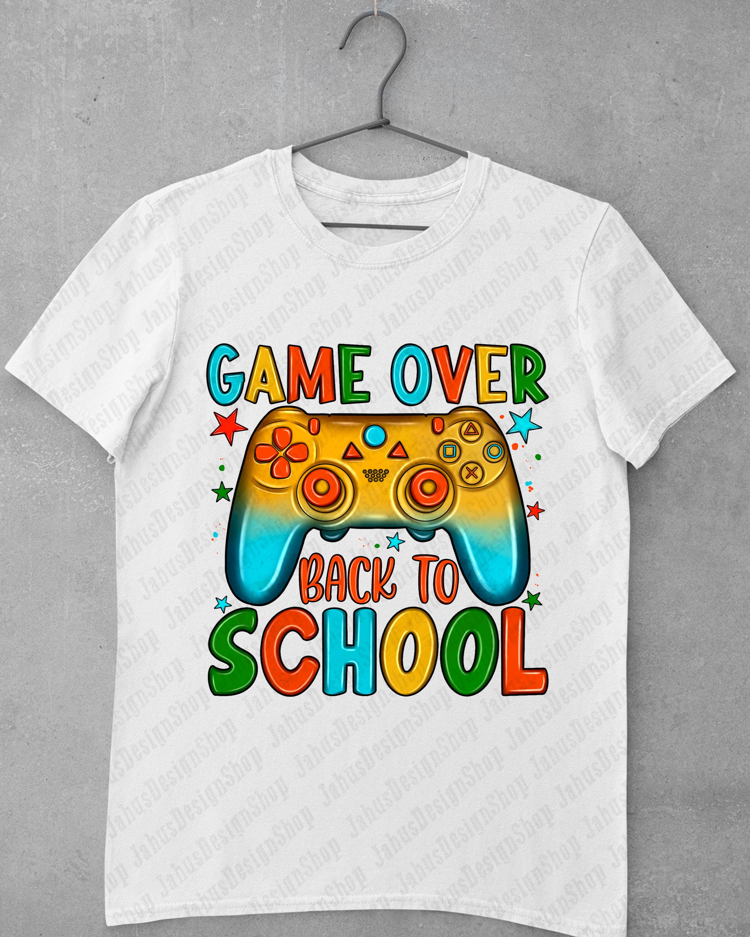 Game Over Back to School Png Sublimation Design, School Png, Back to ...